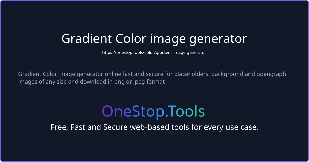 Gradient Color image generator online fast and secure